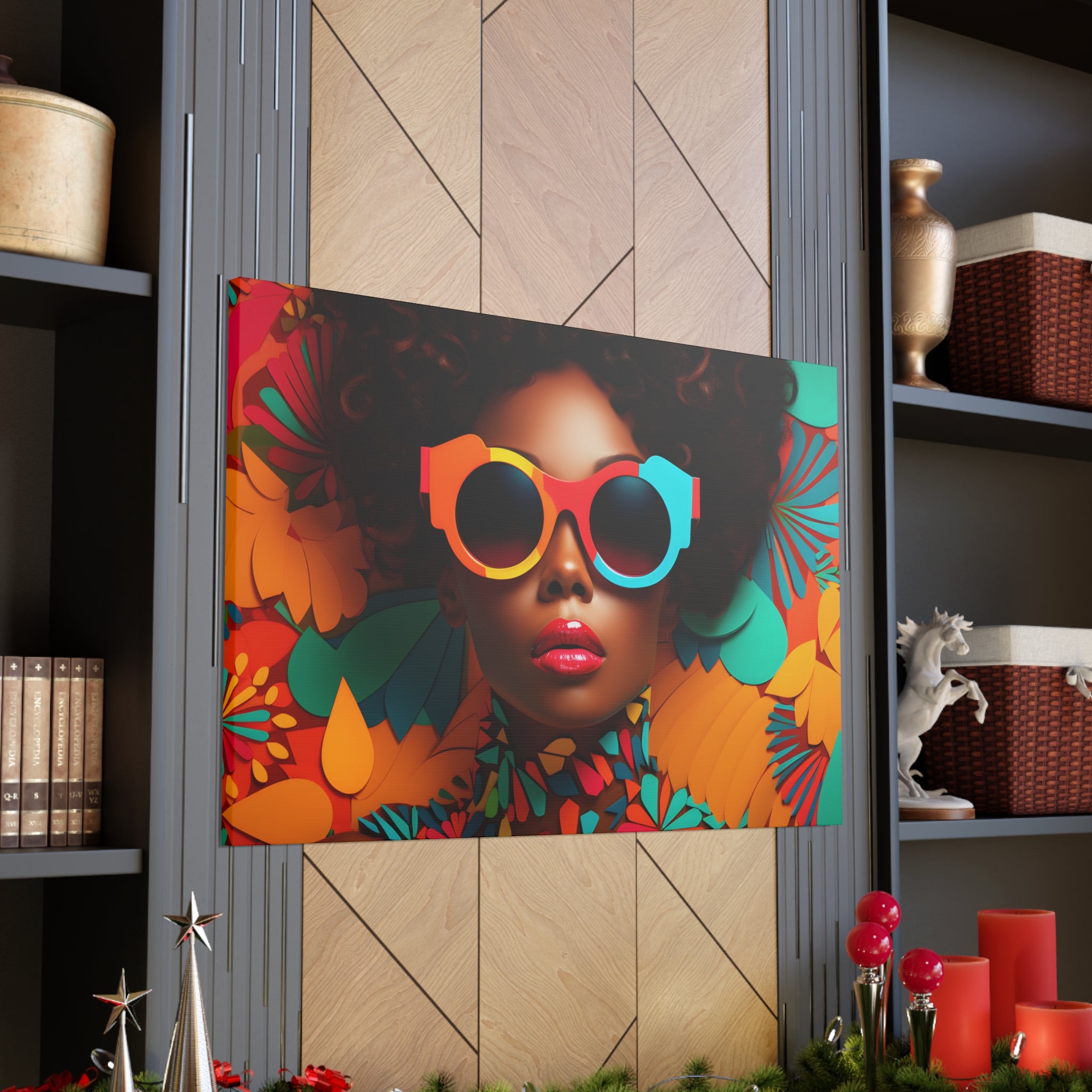 Bold Shades of Beauty (Zahra) - Canvas Print – Everything Mela