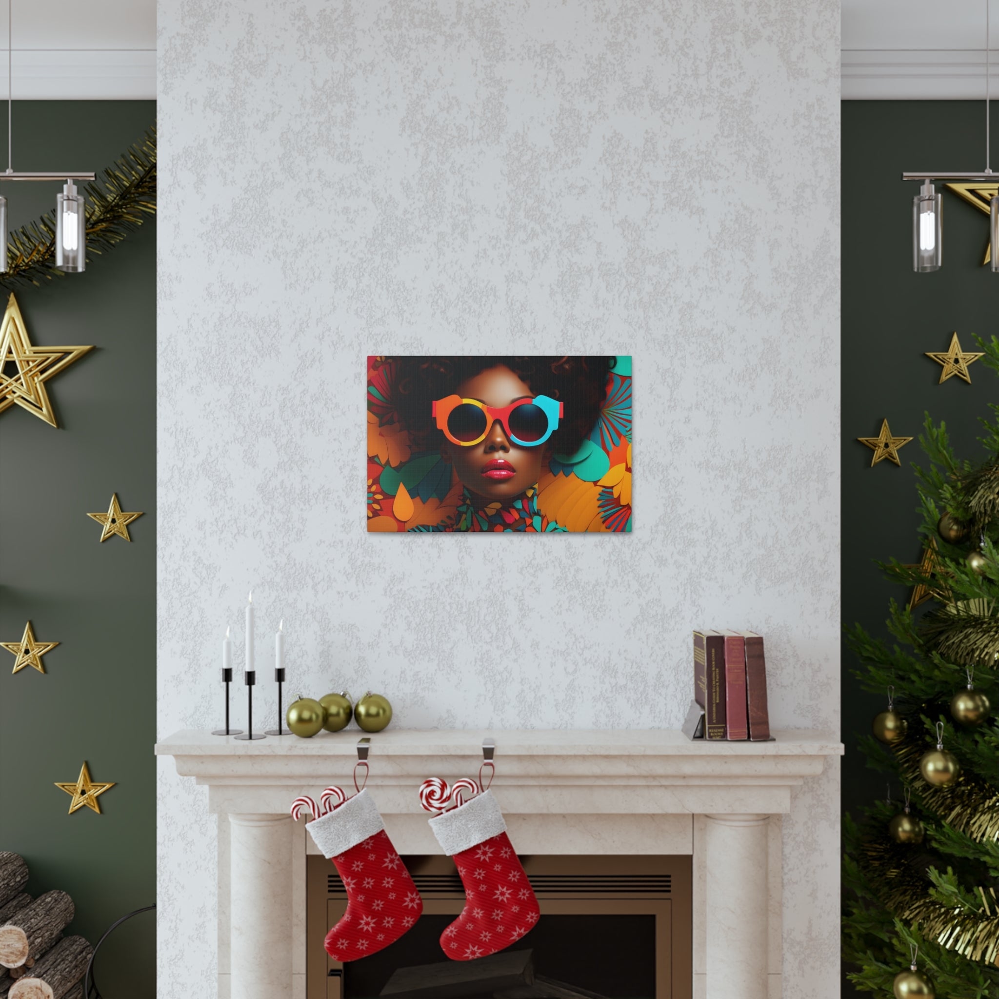 Bold Shades of Beauty (Zahra) - Canvas Print – Everything Mela